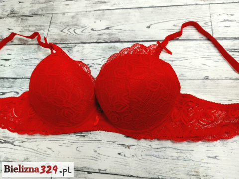 Stanik Push Up czarny koronkowy | Rozmiar 75c, 80c, 85c, 90c, 95c